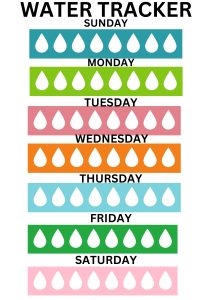 40 Free Printable Water Trackers - Printaboles