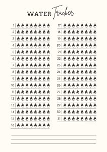 40 Free Printable Water Trackers - Printaboles