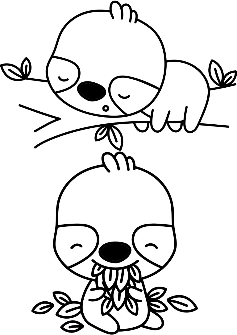 40 Free Printable Cute Animals Coloring Pages - Printaboles