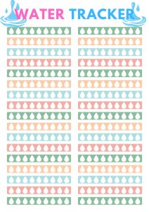40 Free Printable Water Trackers - Printaboles
