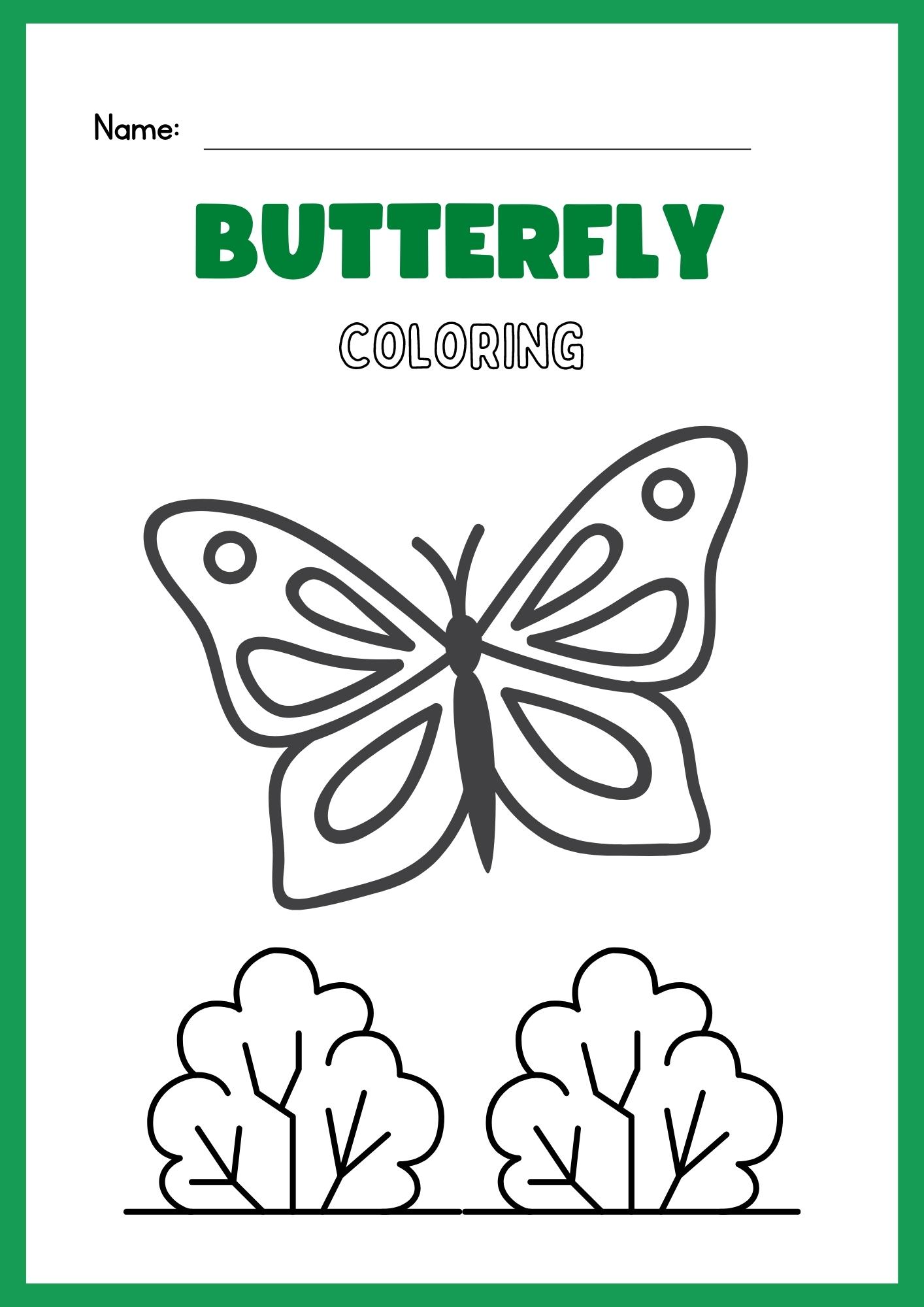 40 Free Printable Butterfly Coloring Pages - Printaboles