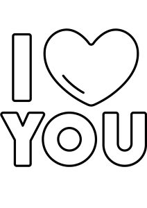 40 Free Printable I Love You Coloring Pages - Printaboles