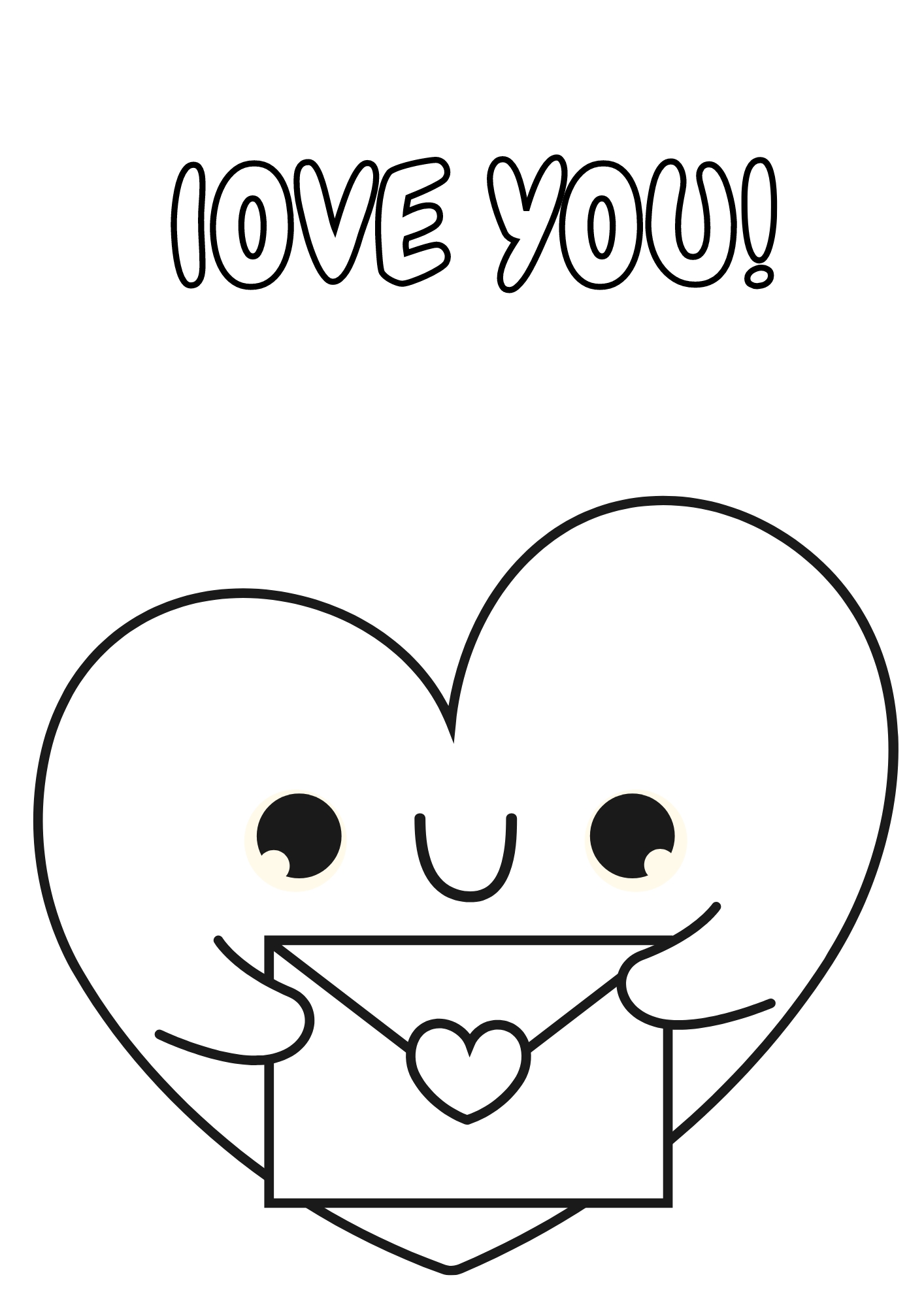 40 Free Printable I Love You Coloring Pages - Printaboles