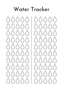 40 Free Printable Water Trackers - Printaboles