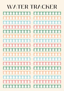40 Free Printable Water Trackers - Printaboles