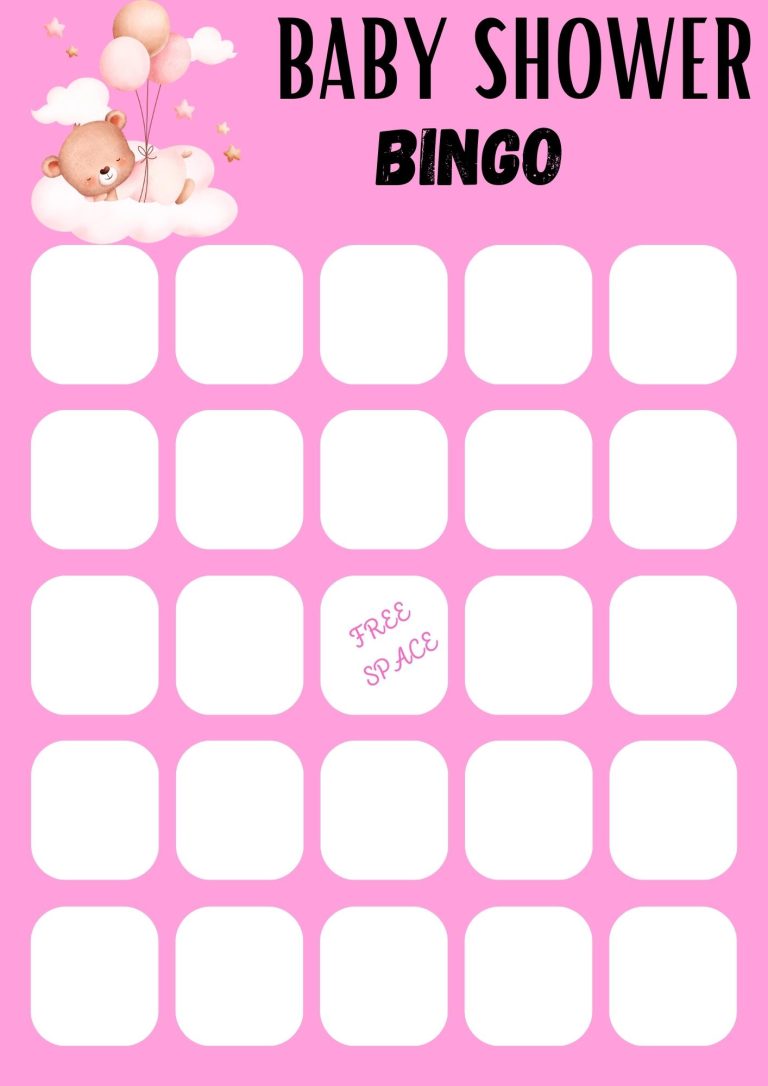 40 Free Printable Baby Shower Bingo - Printaboles