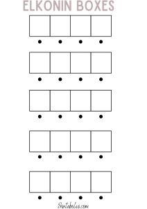 40 Free Printable Elkonin Boxes - Printaboles