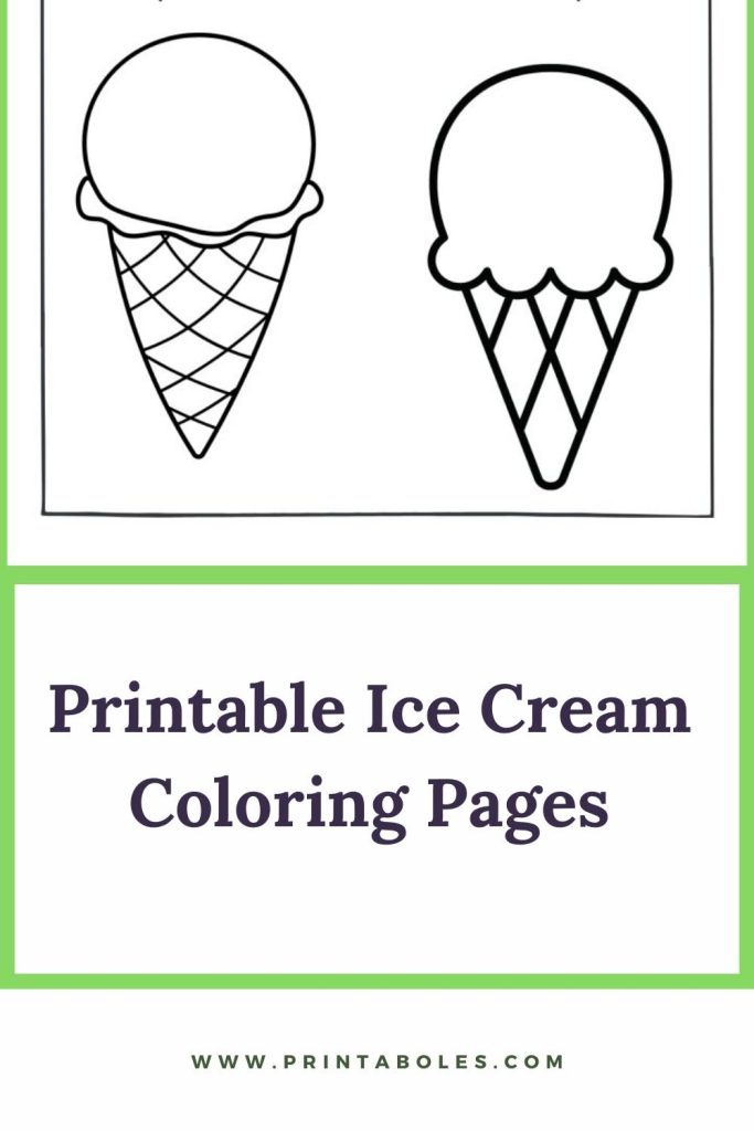40 Free Printable Ice Cream Coloring Pages - Printaboles