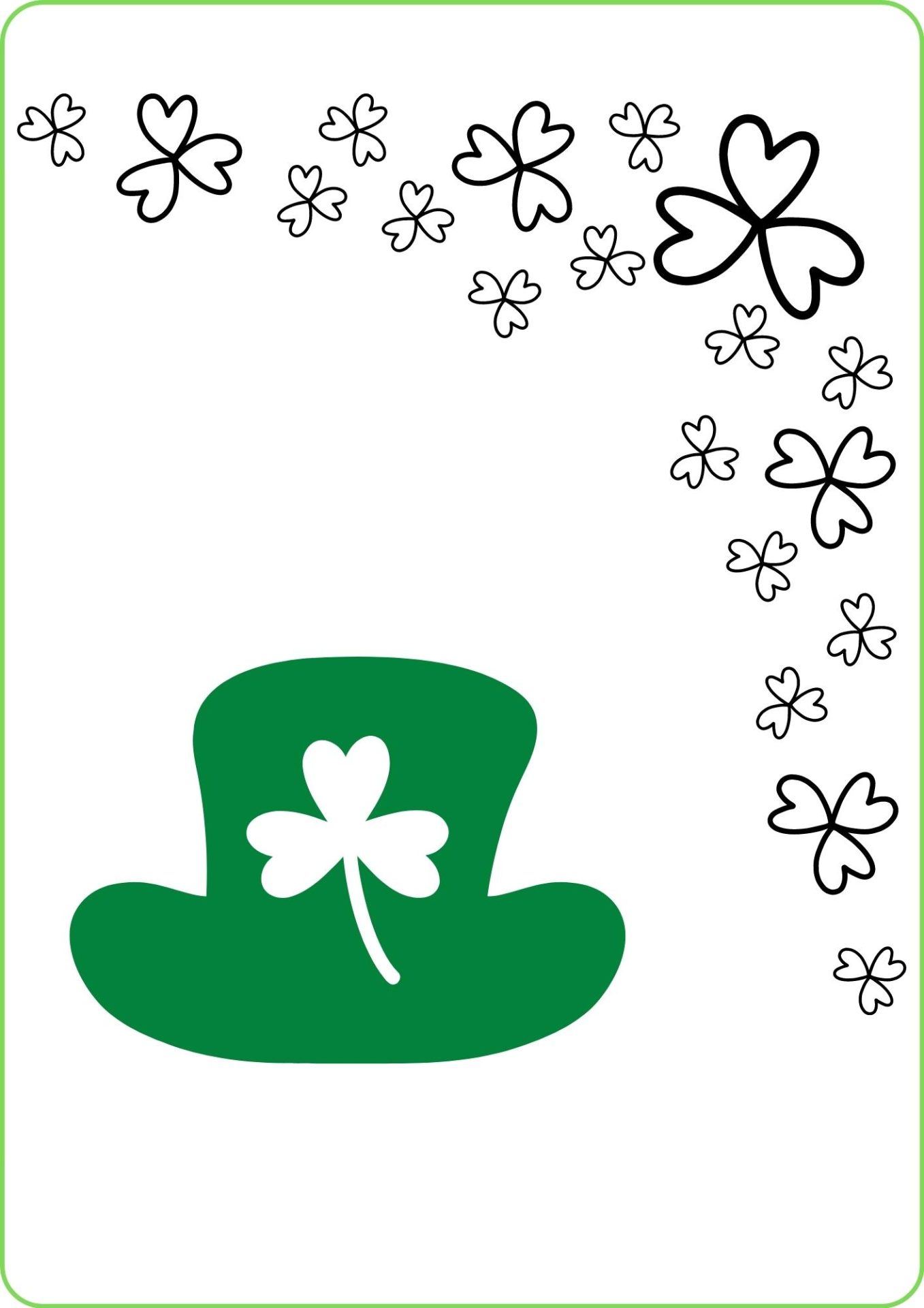 Free Printable Shamrock St. Patrick's Day Templates 2023 - Printaboles
