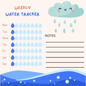 40 Free Printable Water Trackers - Printaboles