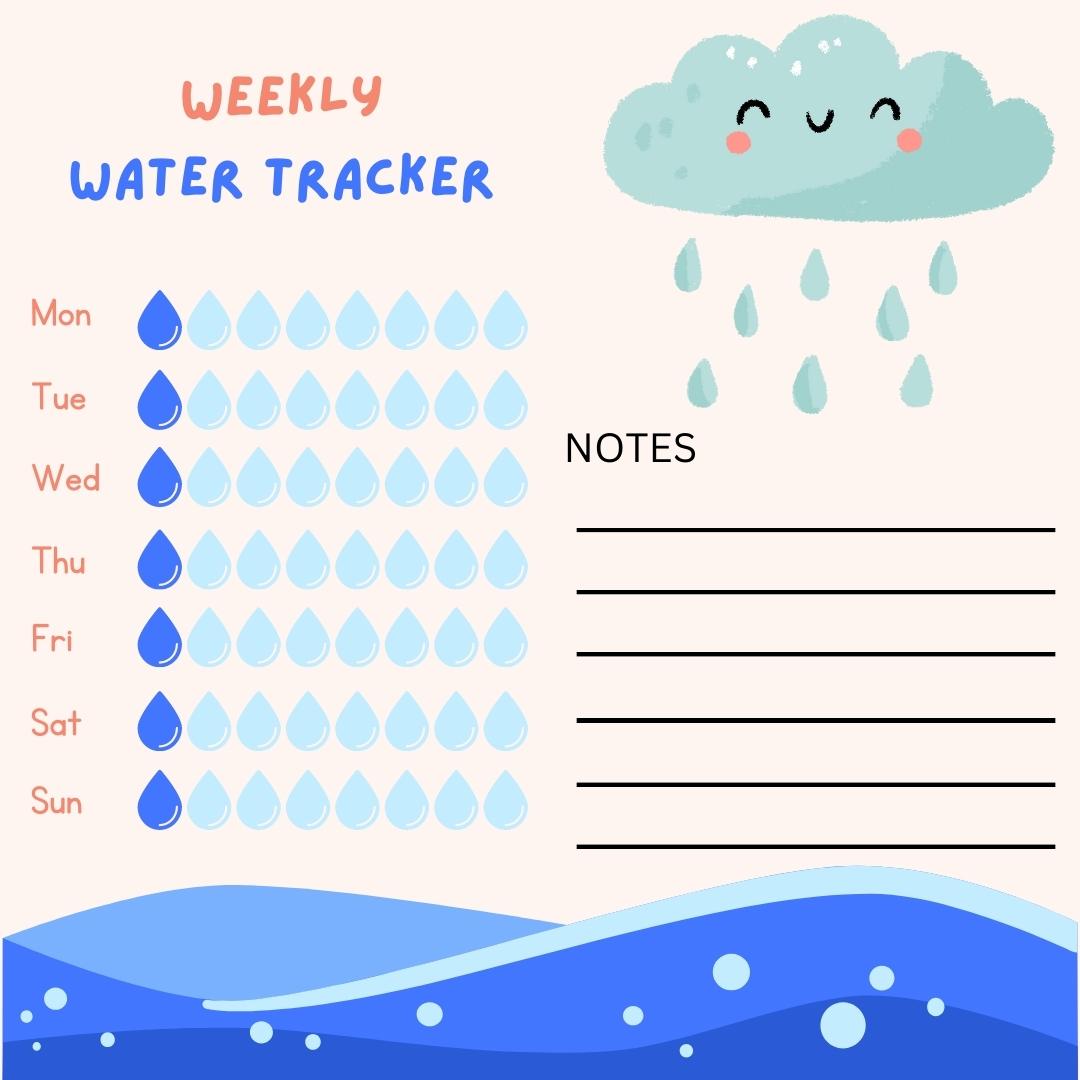 40 Free Printable Water Trackers - Printaboles