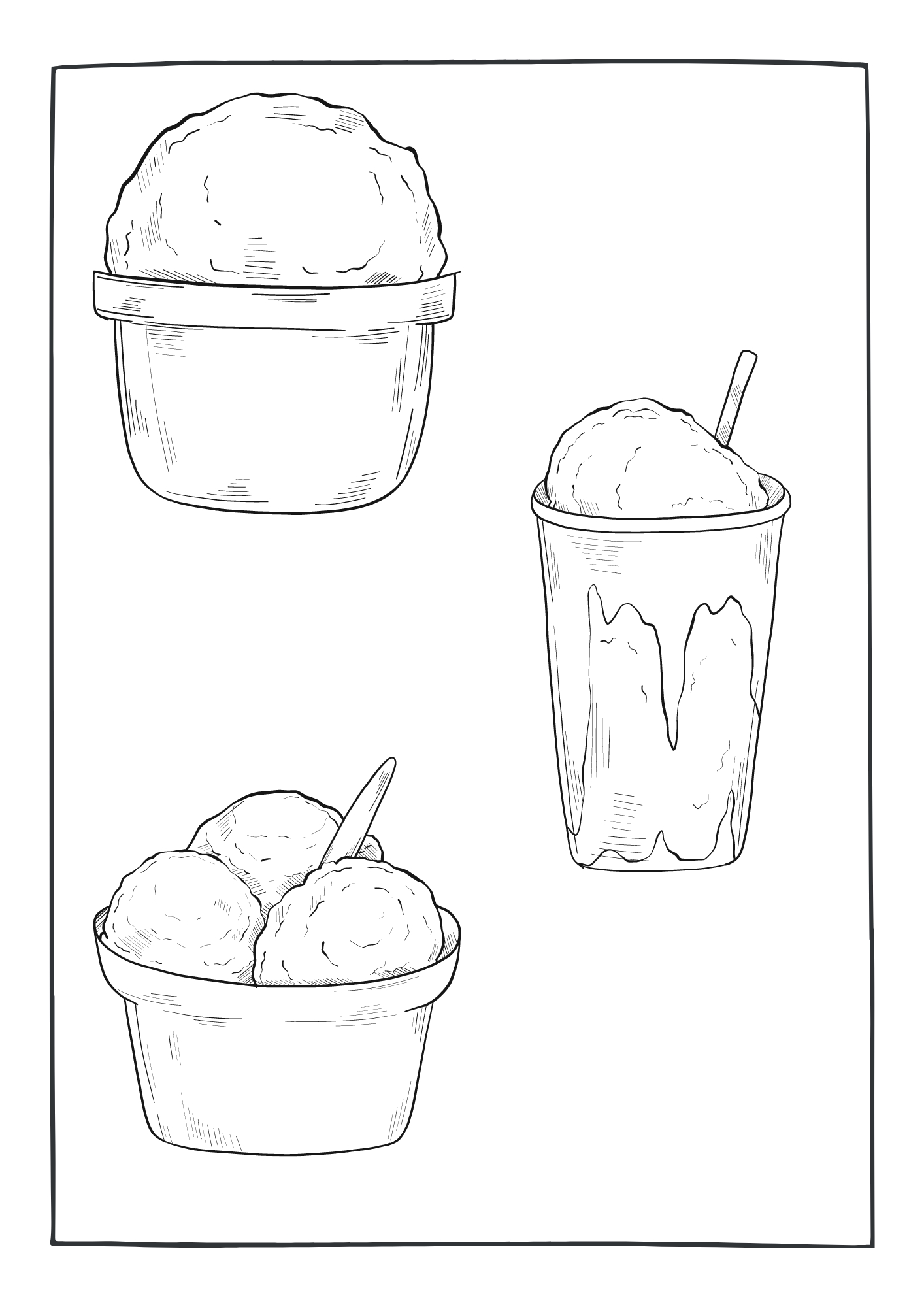 40 Free Printable Ice Cream Coloring Pages - Printaboles