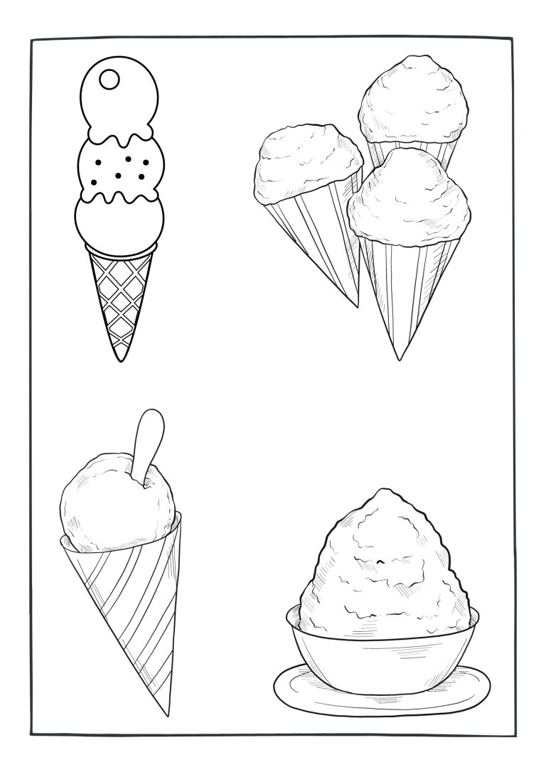 40 Free Printable Ice Cream Coloring Pages - Printaboles