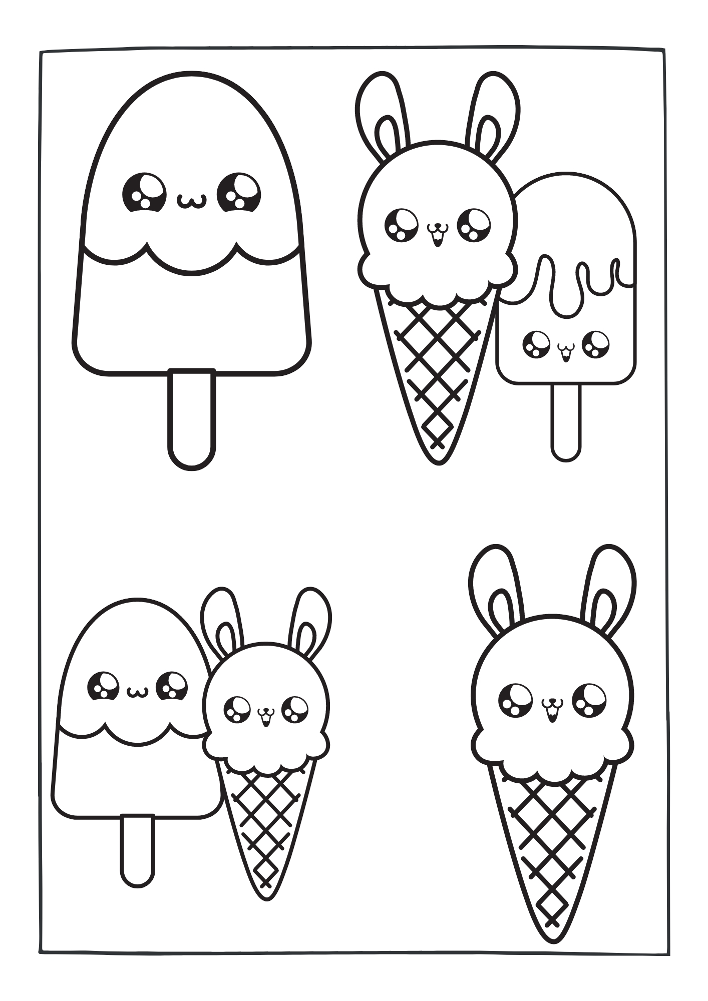 40 Free Printable Ice Cream Coloring Pages - Printaboles