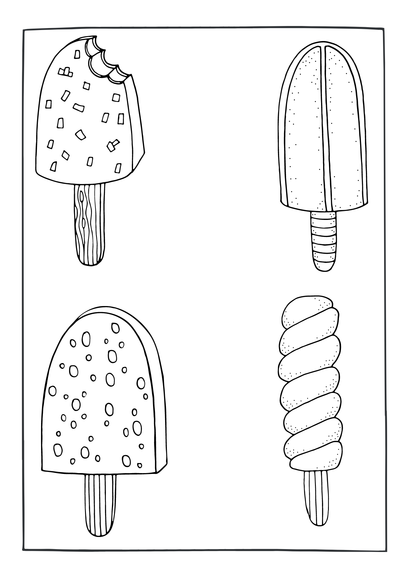 40 Free Printable Ice Cream Coloring Pages - Printaboles