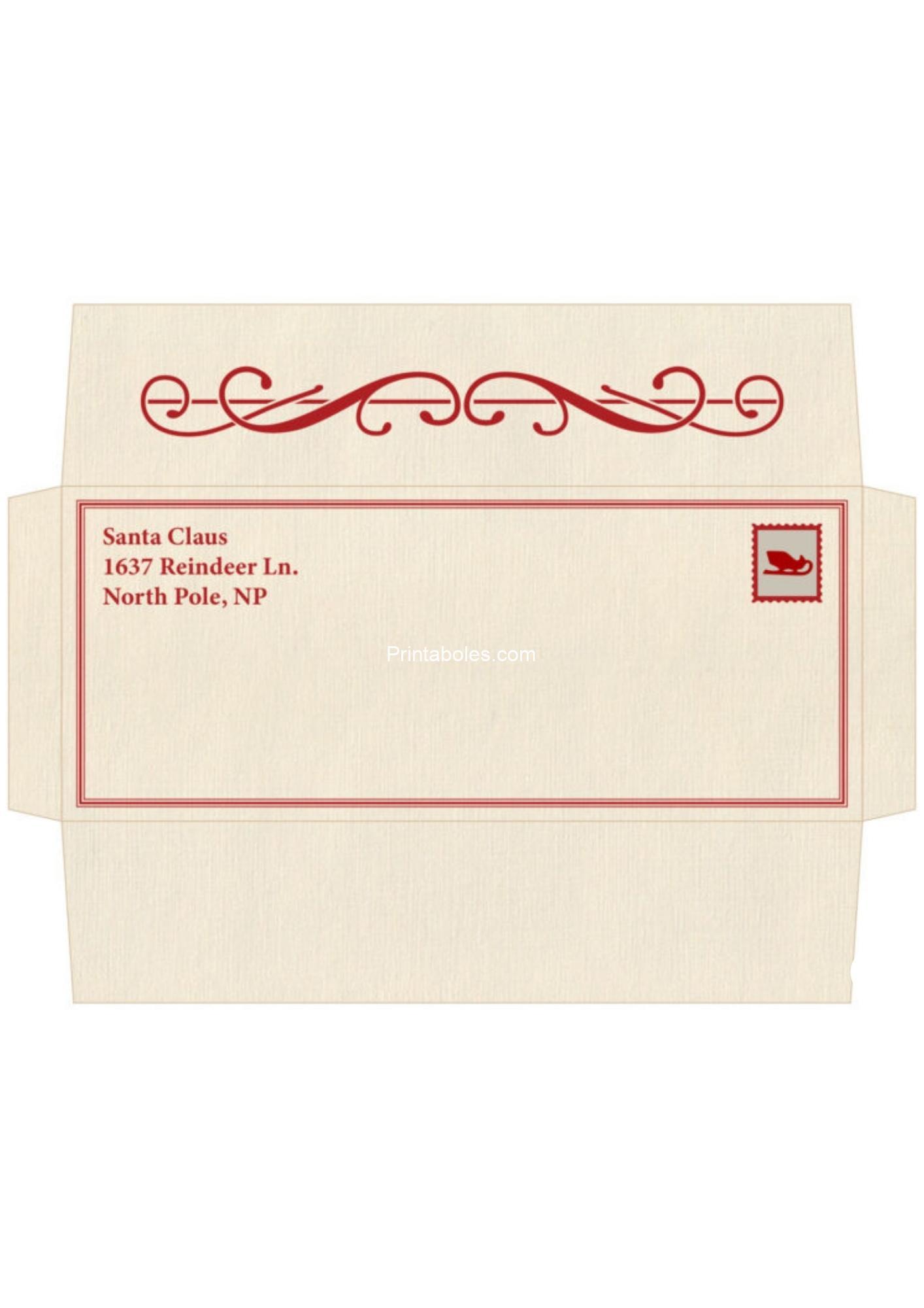 Free Printable Santa Envelopes - Printaboles