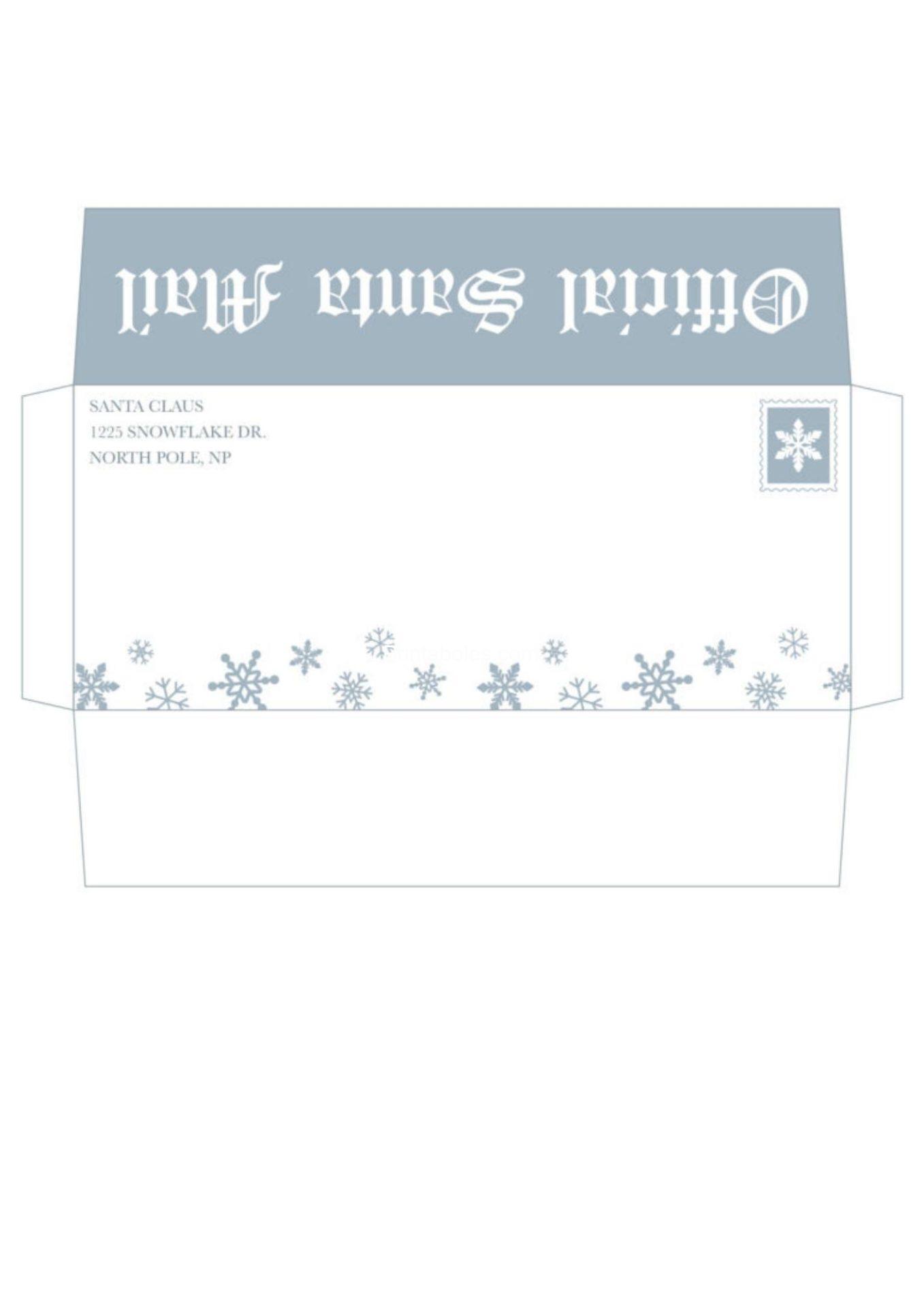 Free Printable Santa Envelopes - Printaboles