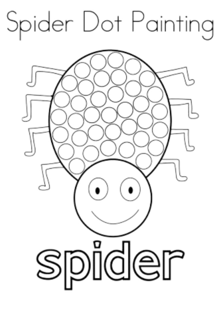 40 Free Printable Dot Marker Coloring Pages - Printaboles