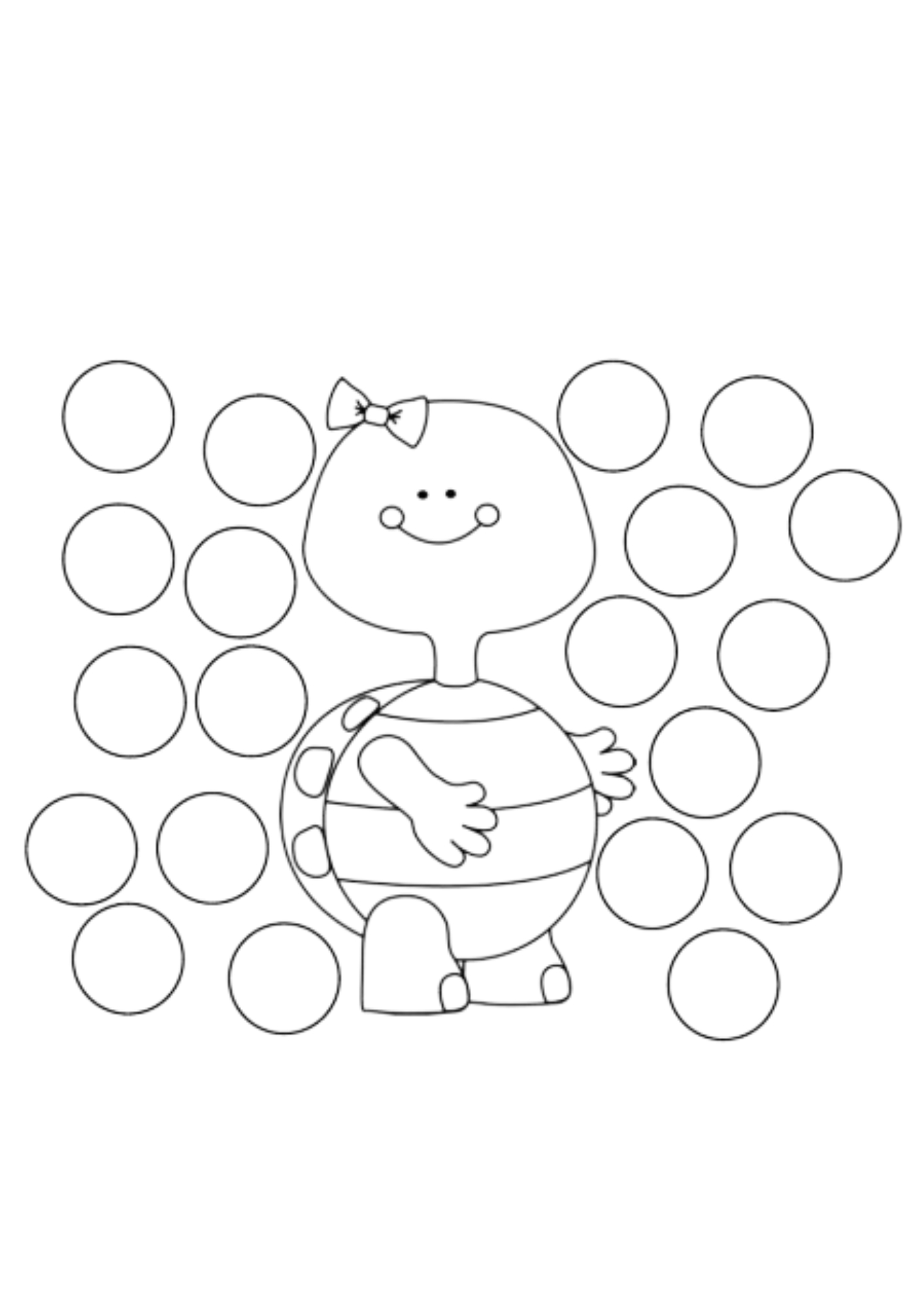 40 Free Printable Dot Marker Coloring Pages - Printaboles