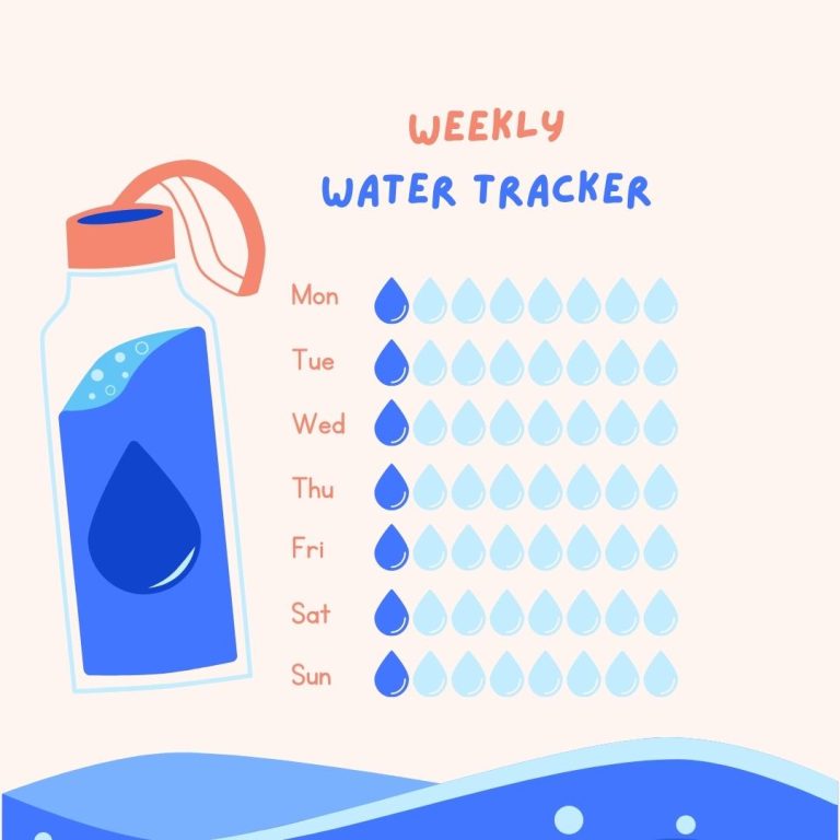40 Free Printable Water Trackers - Printaboles